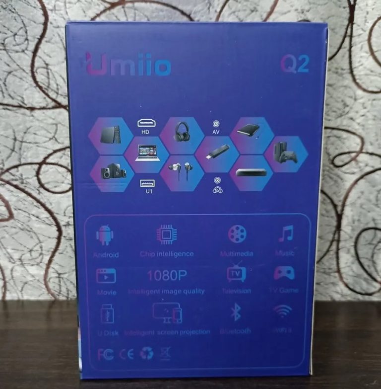 ویدئو پروژکتور اندروید Umiio مدل Q2 (A010) - بازرگانی چاینا 724